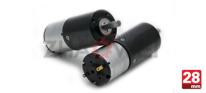Small Size 28mm 24 volt dc gear motor With Low Speed Metal Gearbox