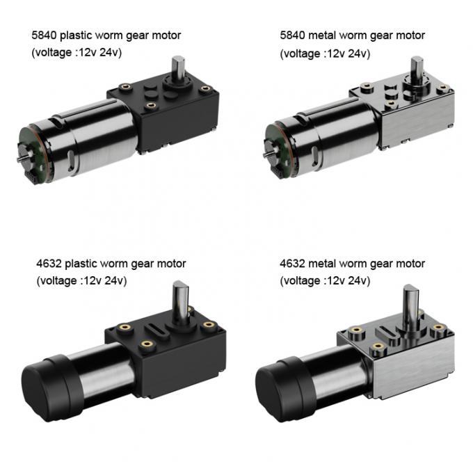 12 Volt Automobile Dc Motor / Worm Gear Electric Motor