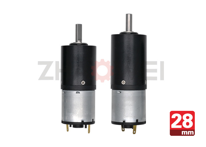Small Size 28mm 24 volt dc gear motor With Low Speed Metal Gearbox